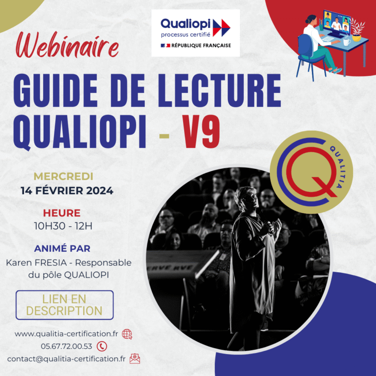 QUALIOPI - Webinaire V9 Guide de Lecture - Qualitia Certification